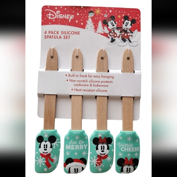 Disney | Kitchen | 4 Pack Disney Mickey Mouse Holiday Spatulas | Poshmark